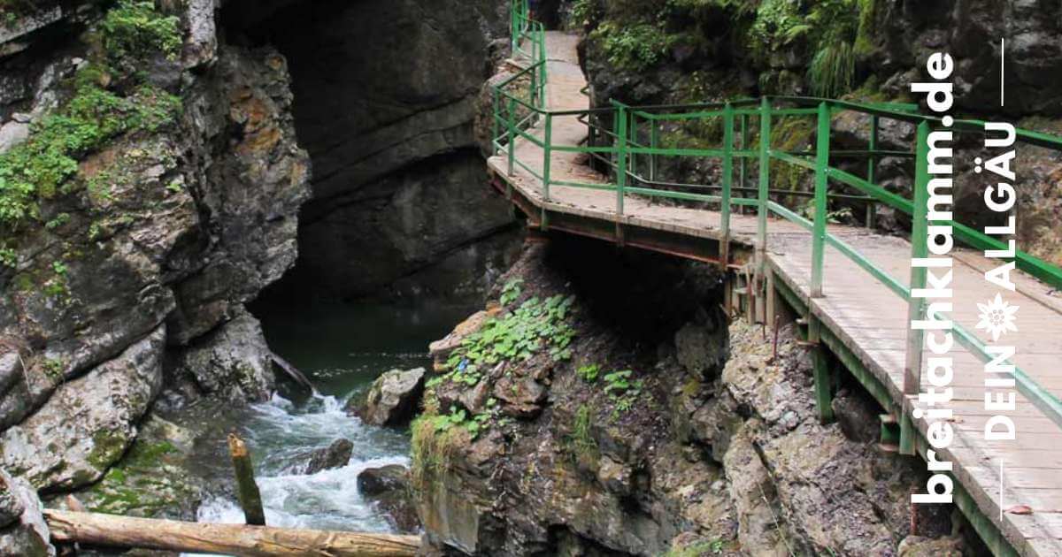 Öffnungszeiten - Die Breitachklamm zw. Oberstdorf und dem Kleinwalsertal